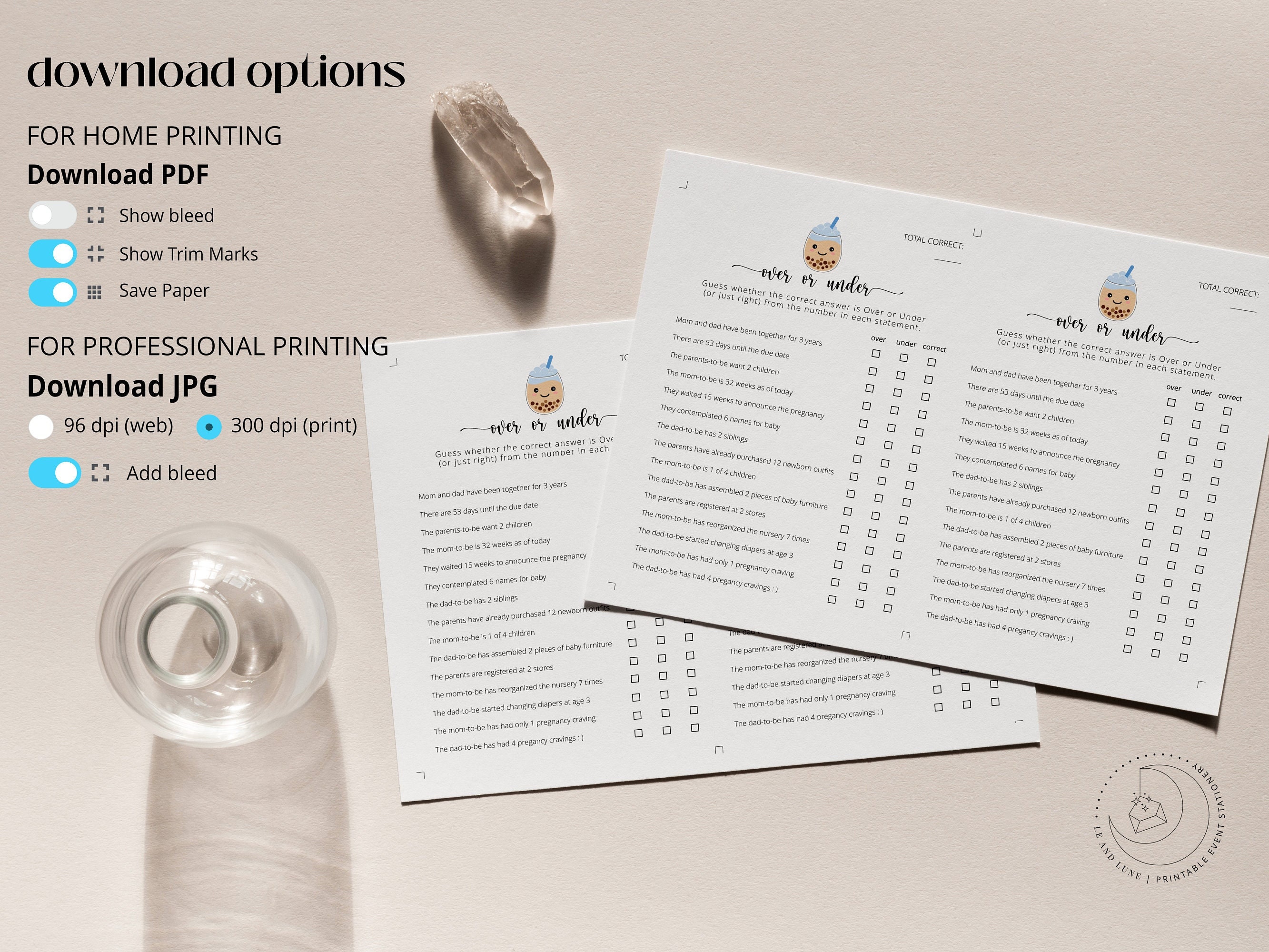 Boba Bubble Tea Baby Shower Games, A Little Cu-tea Baby Shower ...