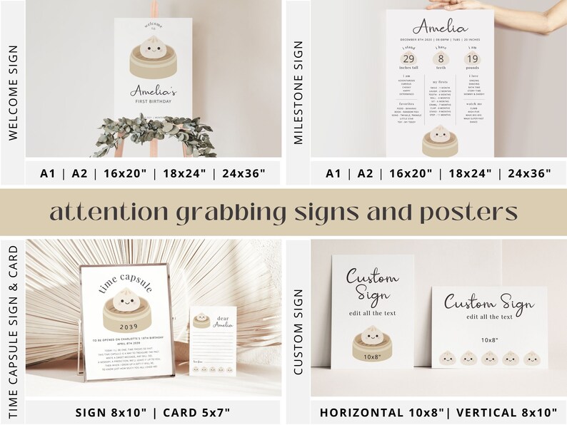 Dumpling Birthday Invitation Bundle Dim Sum Party Invite Bao - Etsy