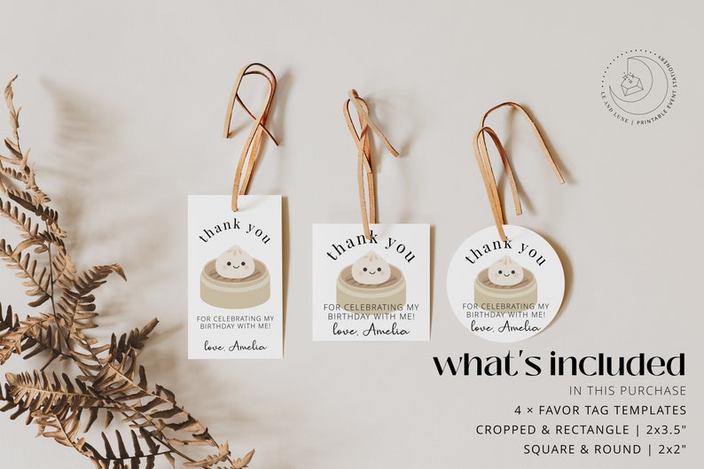 Dumpling Favor Tags Little Dumpling 1st Birthday Party Bag - Etsy