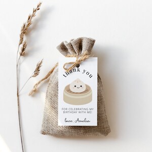 Dumpling Favor Tags, Little Dumpling 1st Birthday Party Bag Label, Bao ...