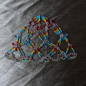 Rainbow Swarovski Headpiece – Handmade Festival-boho Crown - Etsy