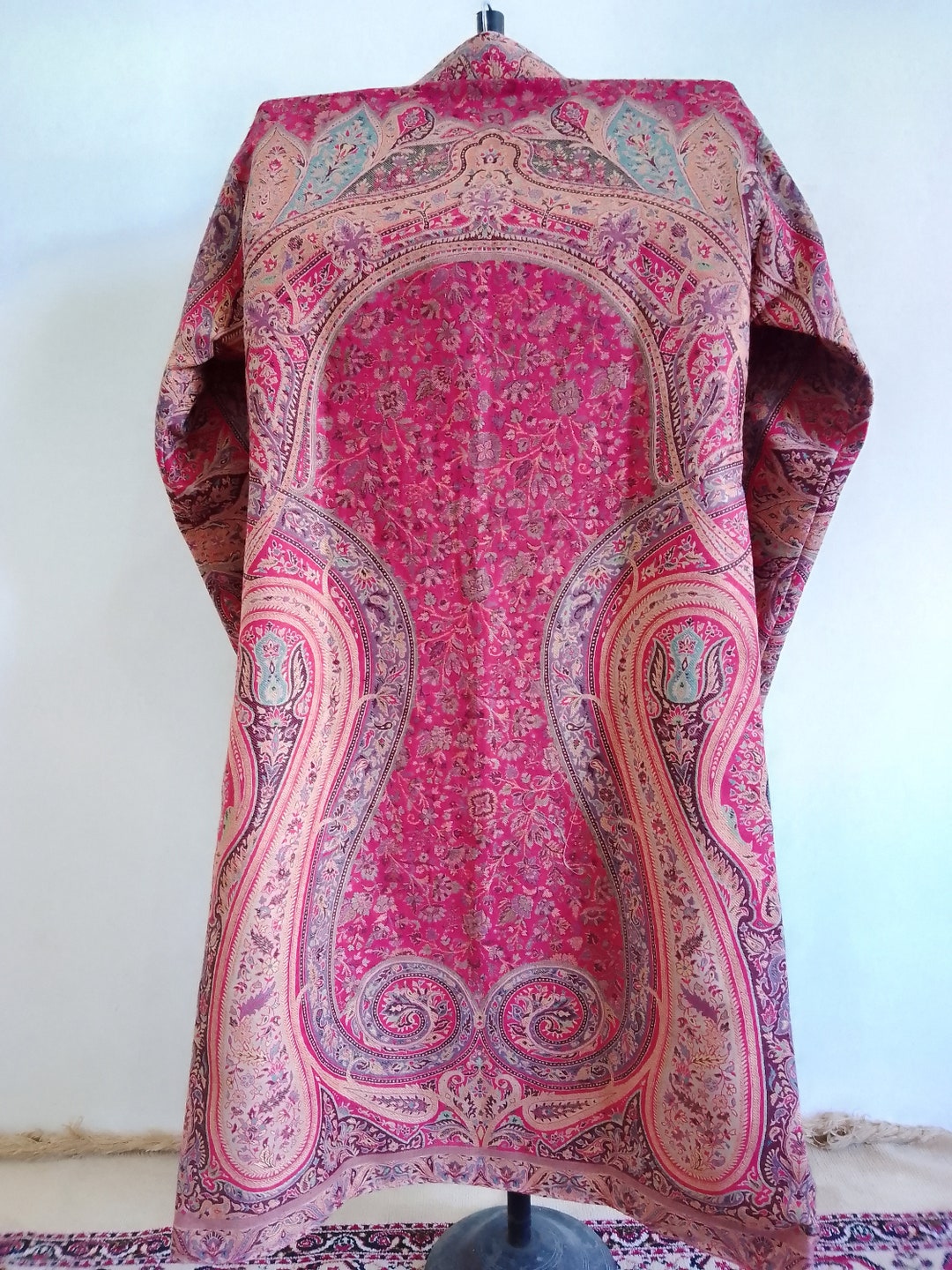 Cashmir Kani Weaving Woolen Coat - Etsy