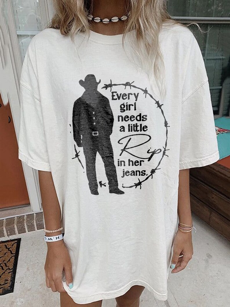 Every Girl Needs A Little Rip In Her Jeans Shirt Tv Series Etsy