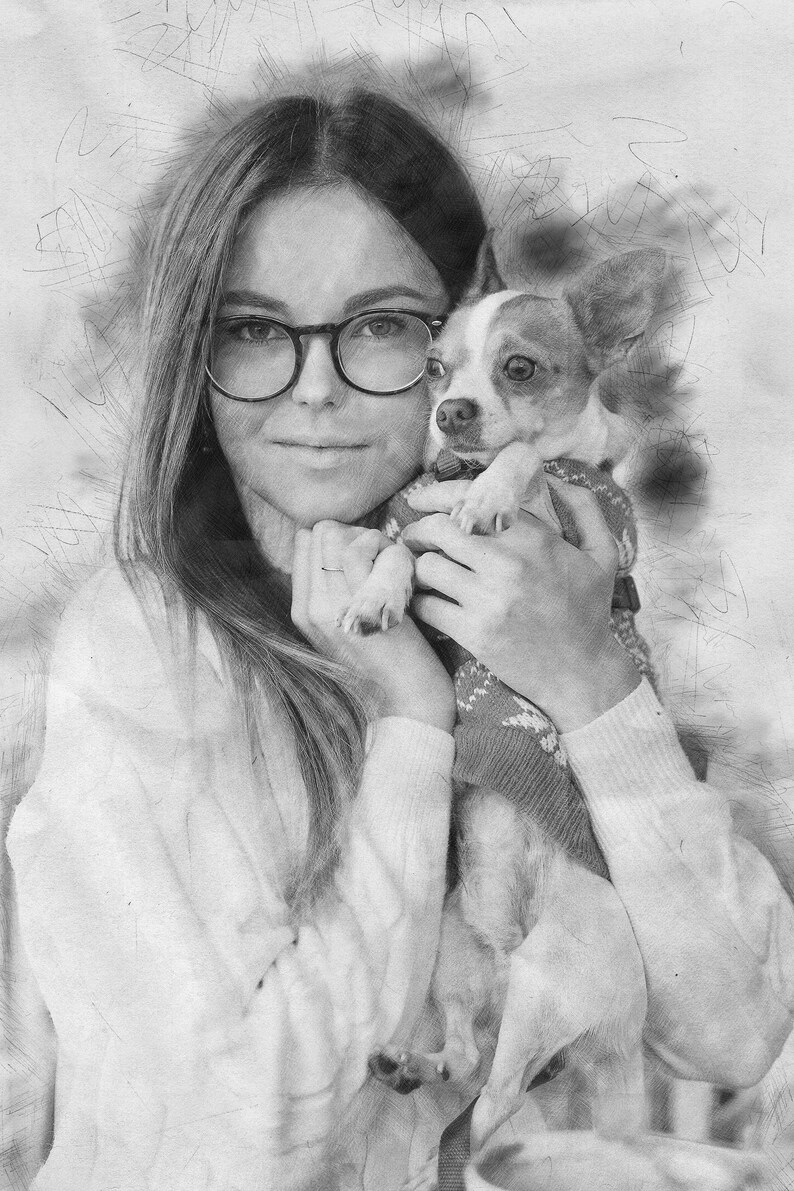 Custom Portrait Sketch From Photo Custom Pencil Drawing - Etsy Custom Portrait Sketch From Photo Custom Pencil Drawing - Etsy
