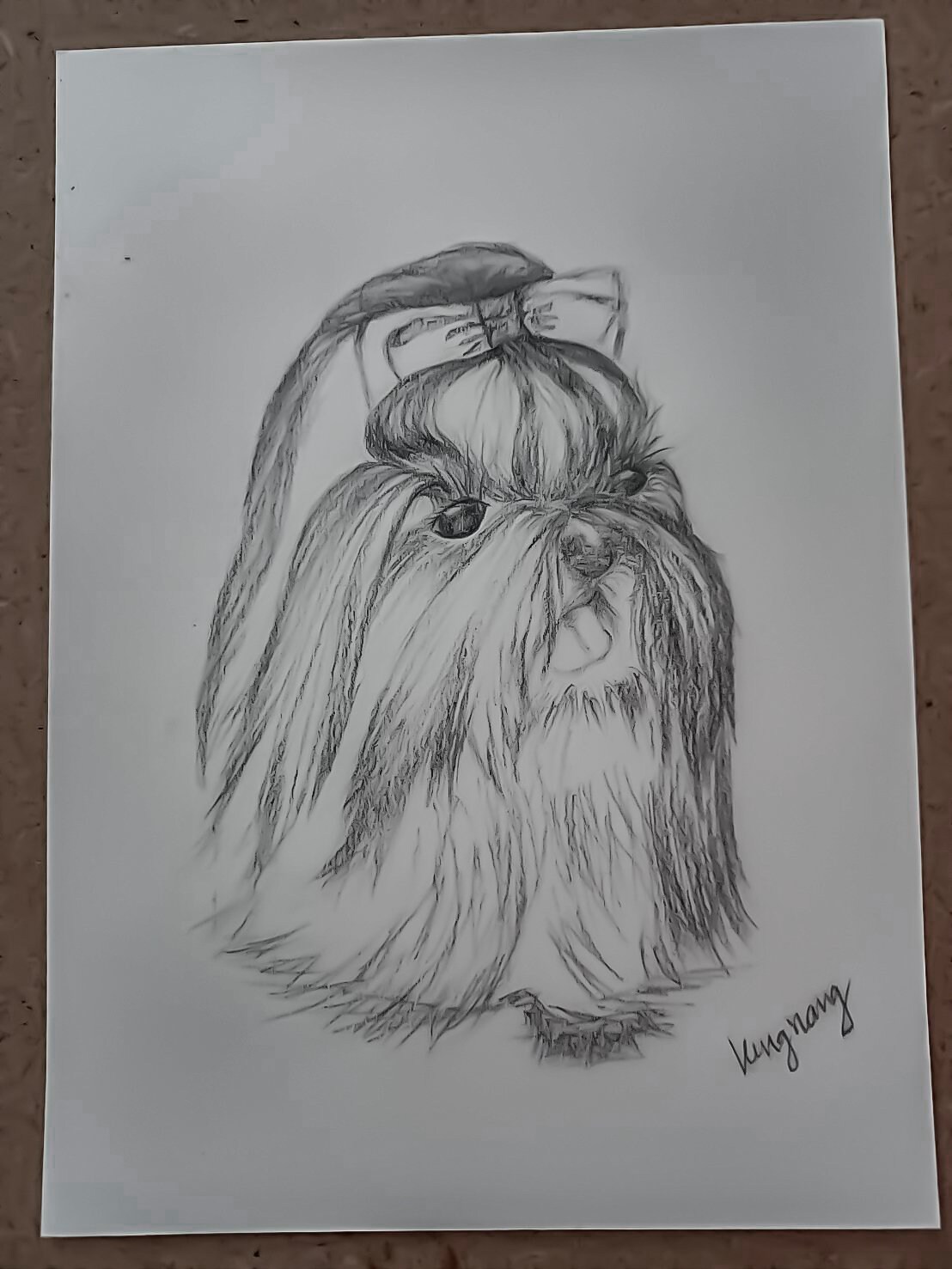 Dog Pencil Portrait, Custom Personalized Hand Drawing Pet Sketch From ...