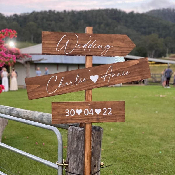 Wedding Arrow Sign - Etsy Australia