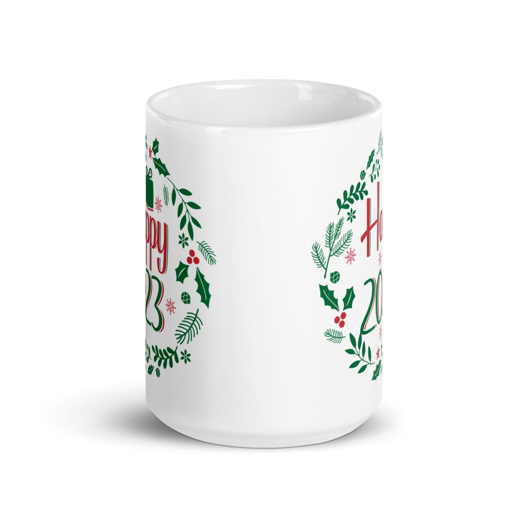Happy 2023 Mug, Happy New Year's Mug, Christmas Mug, White Glossy Mug ...