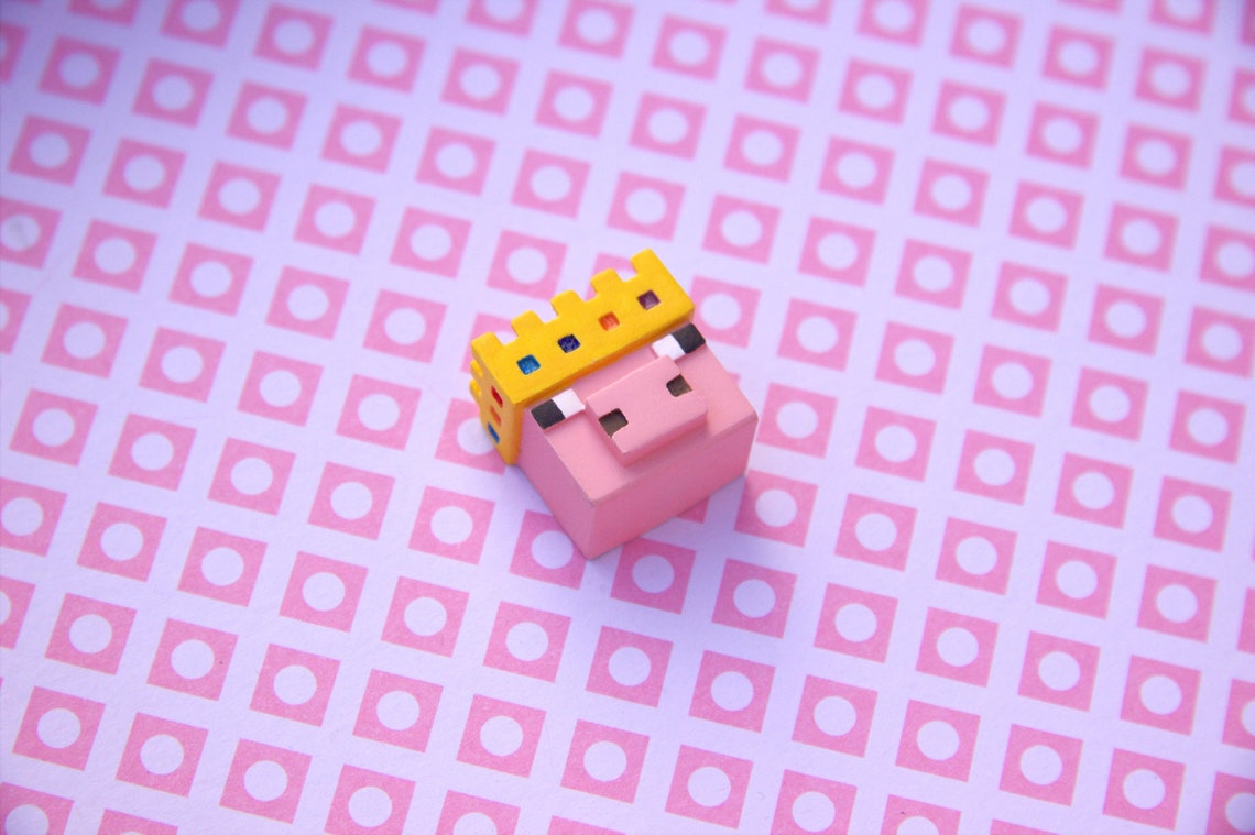 Minecraft Pig With Crown Mx Switches - Etsy