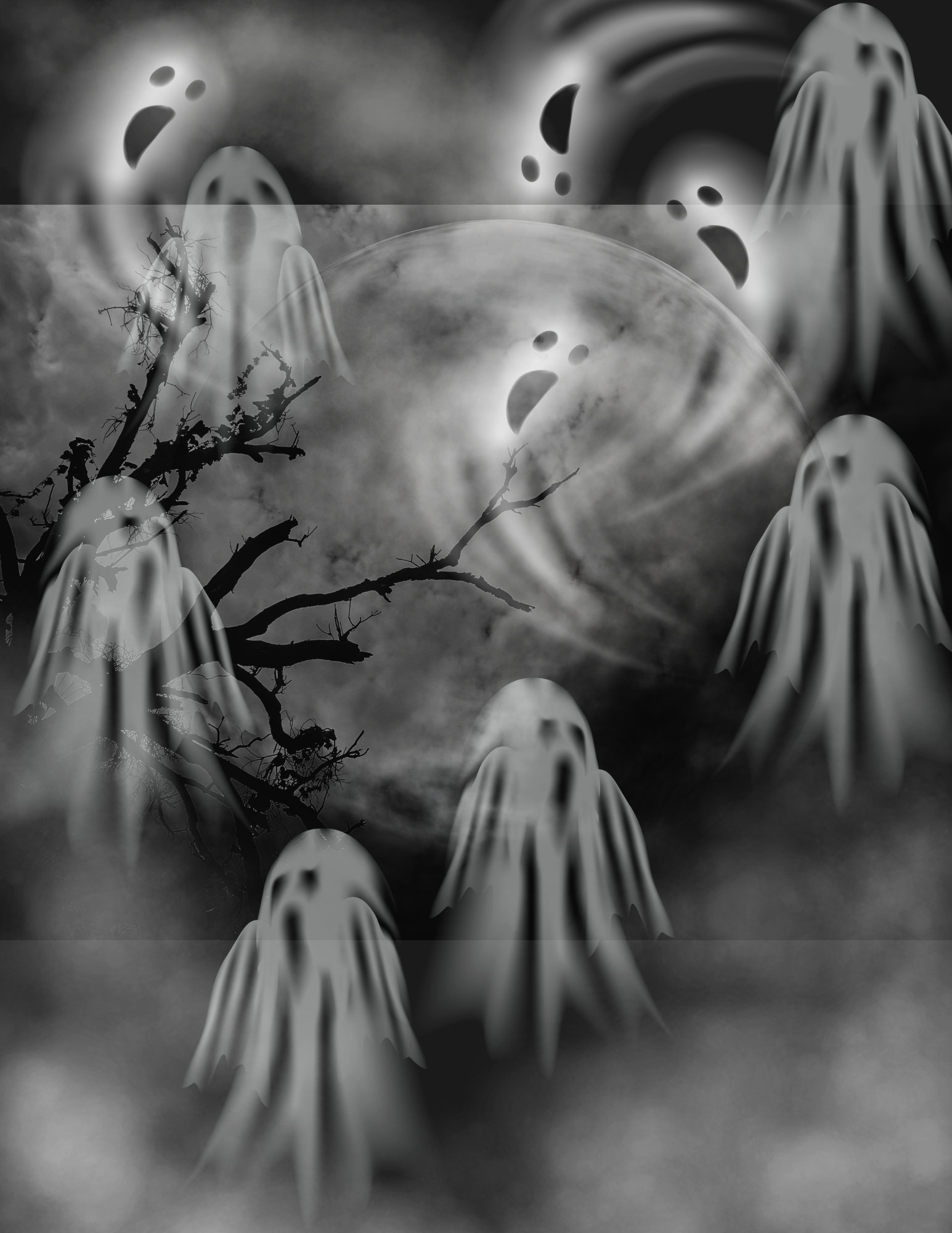 Horror Movie Honors Halloween Digital Collection Scrapbooking Card ...