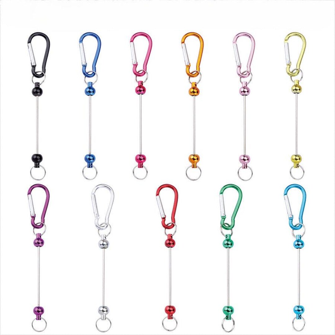 Beadable Metal Hook Keychain - Etsy