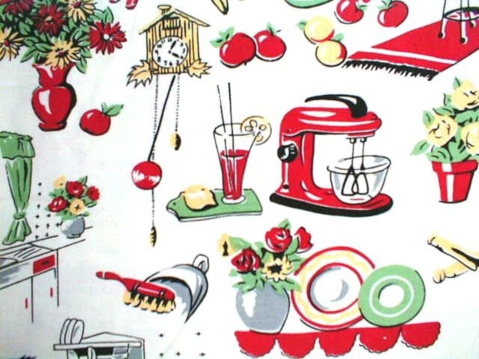 Vintage Cooking Kitchen Digital Paper Collection Scrapbooking Card ...