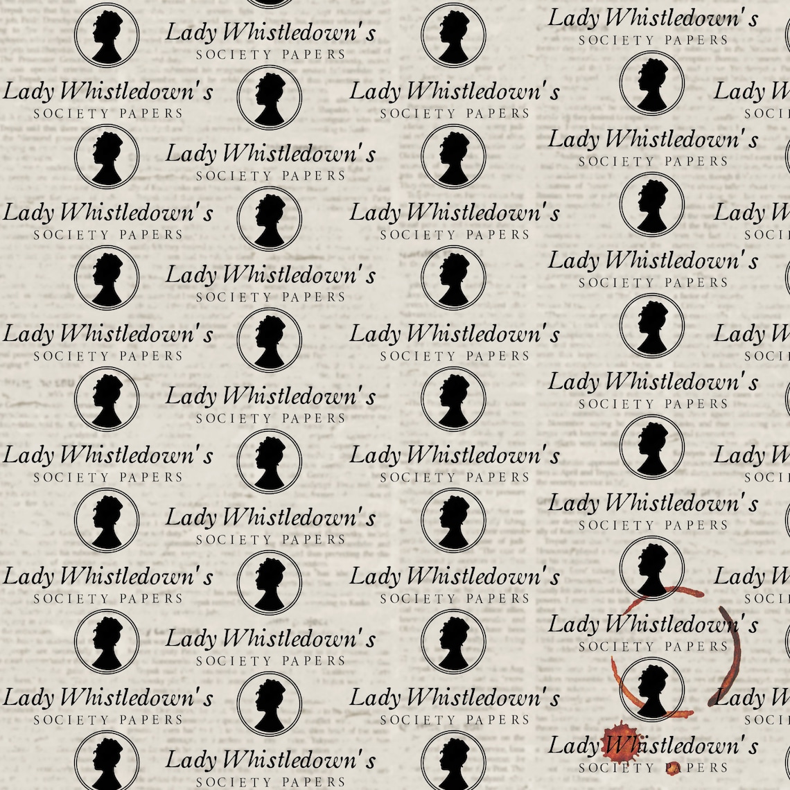 Regency Era Bridgerton Digital Paper Collection Scrapbooking Card ...