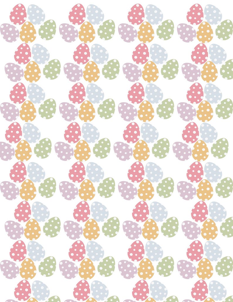 Pastel Easter Digital Paper | 12x12 Digital Scrapbook Paper | Easter ...