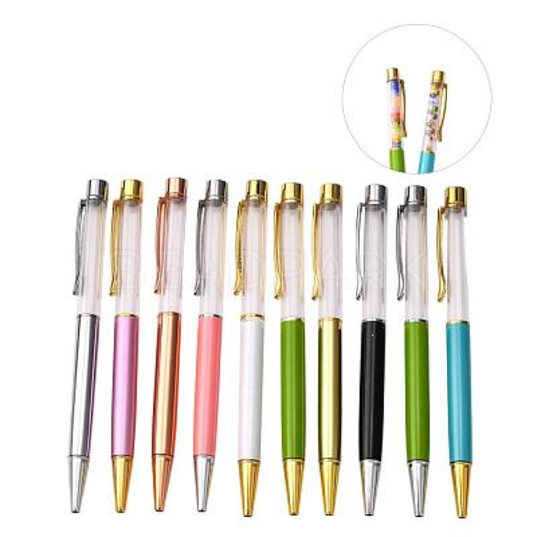 Empty Rod Plastic Ballpoint Pen | Customizable Beadable Pen for ...