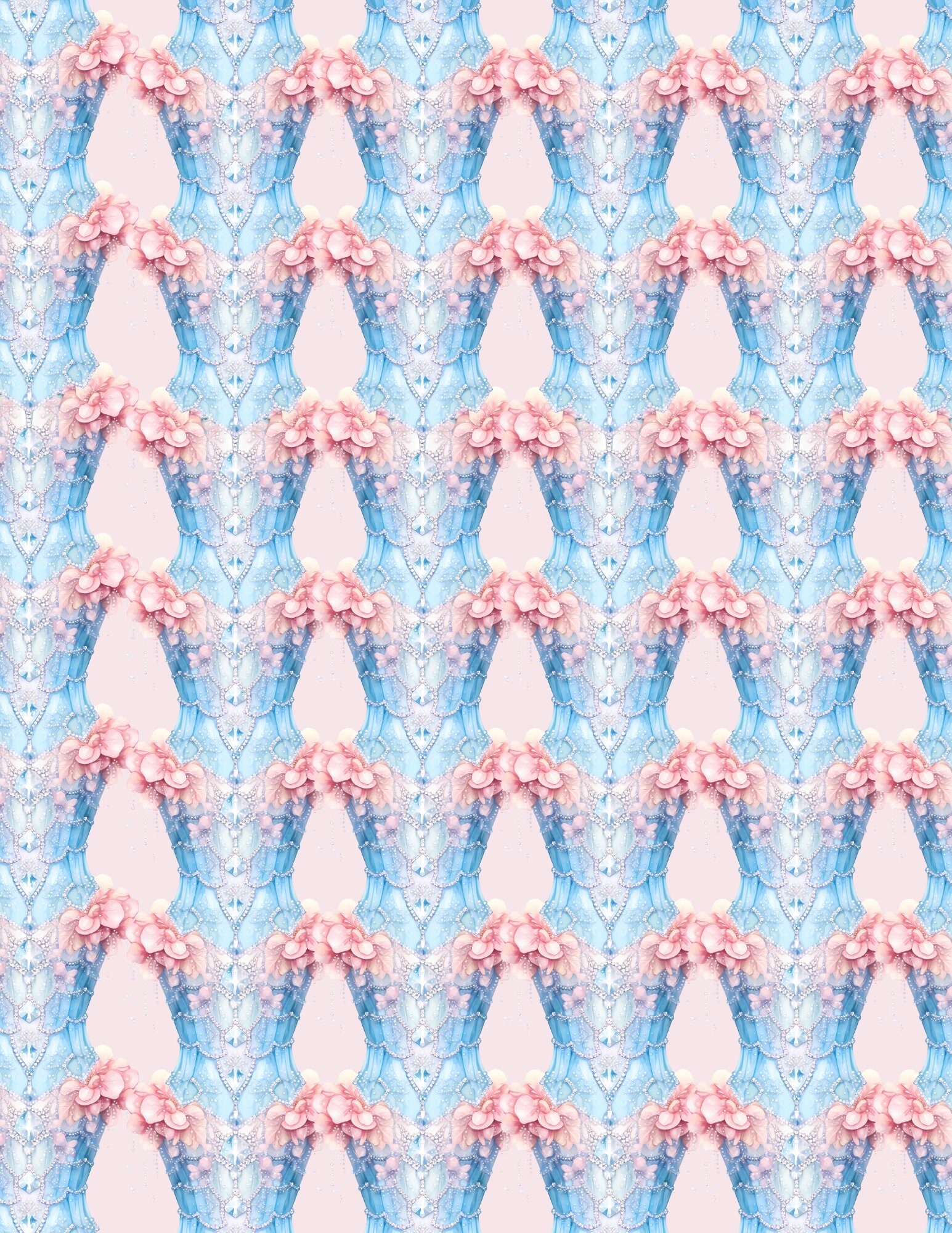 Glamour Among the Ladies' Digital Paper Collection With Ephemera With ...