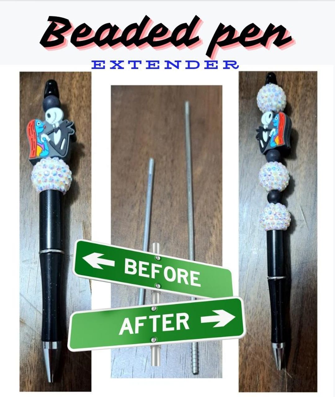 10 Piece Beadable Extenders Rod for Beaded Pen and More Rods - Etsy