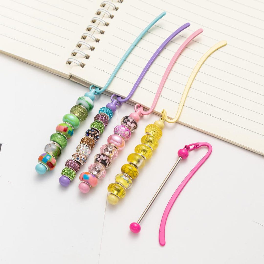 Beadable Bar Bookmark – DIY Beaded Bookmark - Etsy