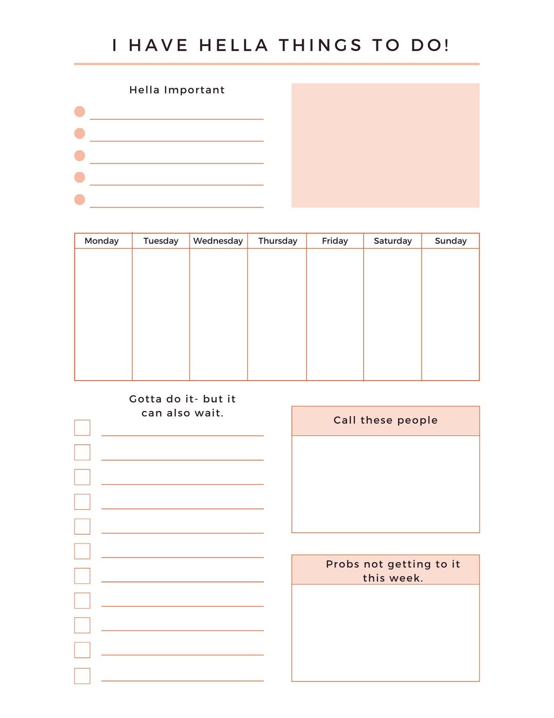 Hella Bay Area Planner - Etsy