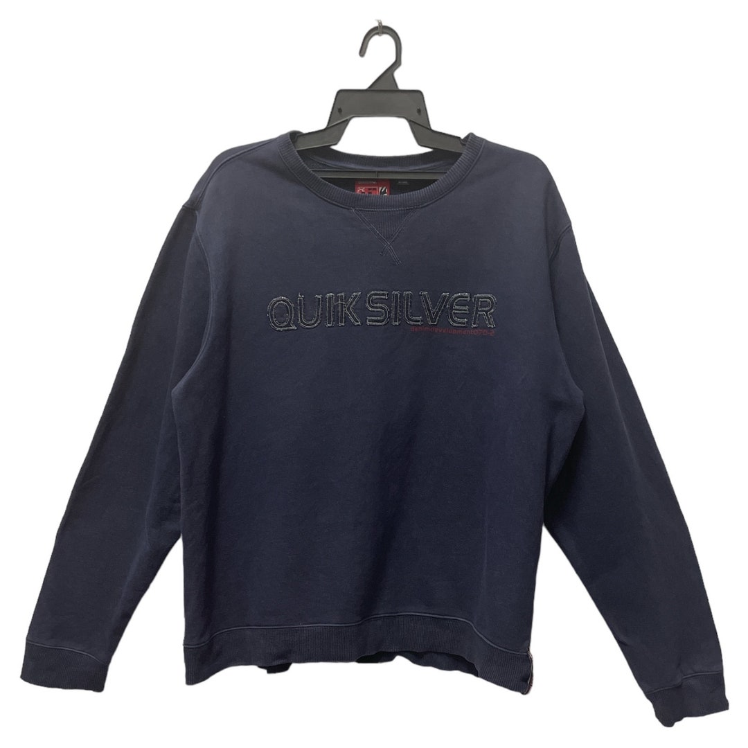 Vintage 00’s Quicksilver Sweatshirt Quicksilver Spellout Crewneck Big ...