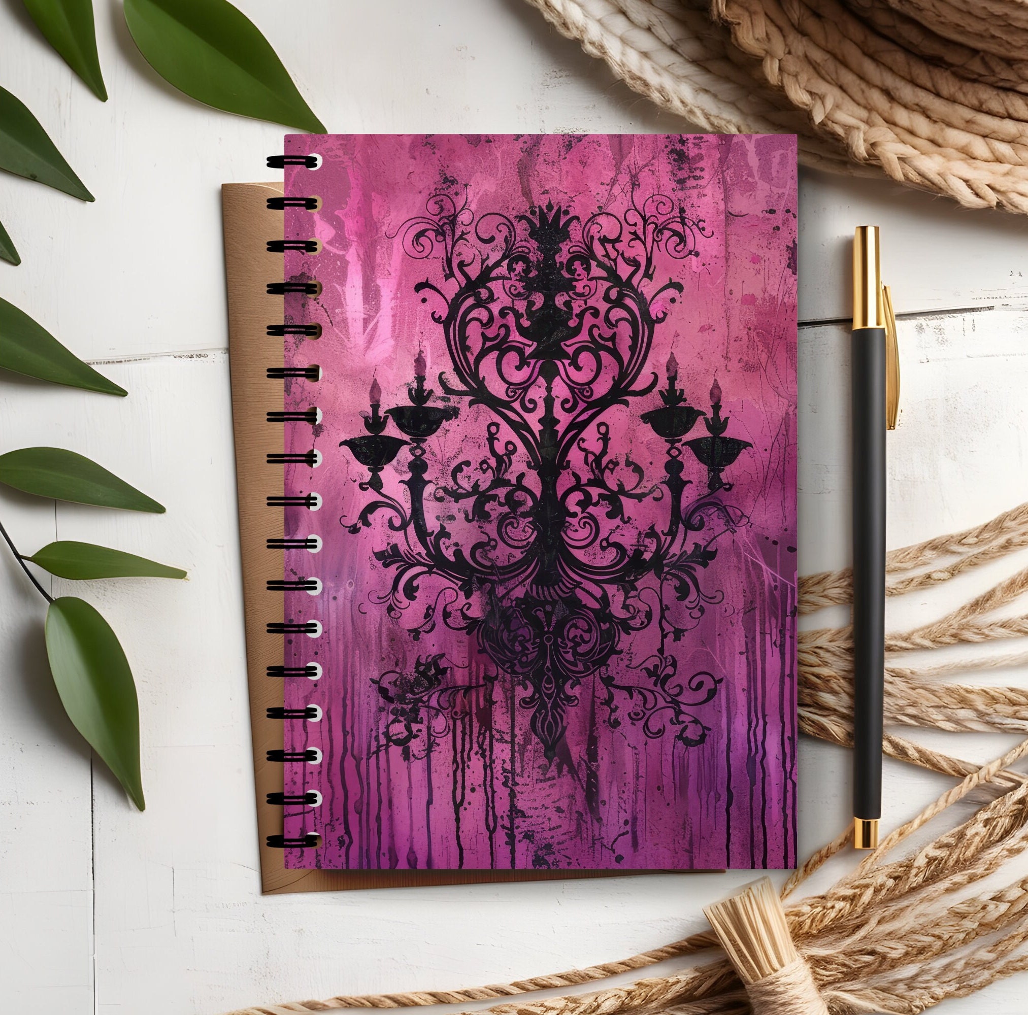 18 Whimsigoth Digital Papers, Backgrounds, Textures, Pink, Purple, and ...