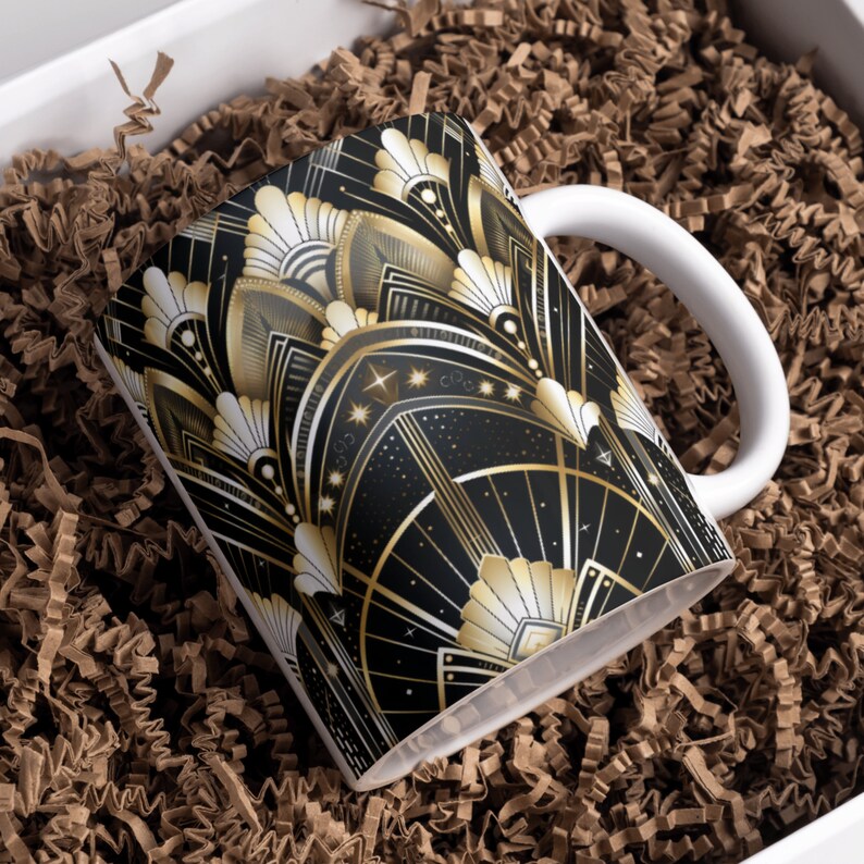 20 Art Deco Black and Gold Digital Papers, Backgrounds - Etsy