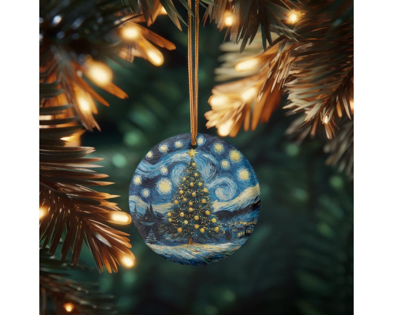 Van Gogh Themed Starry Night Christmas Tree - Etsy