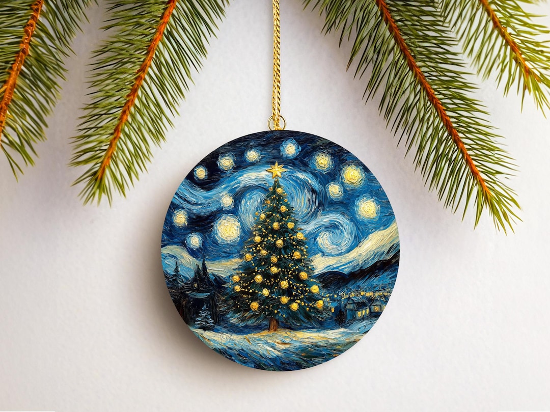 Van Gogh Themed Starry Night Christmas Tree - Etsy