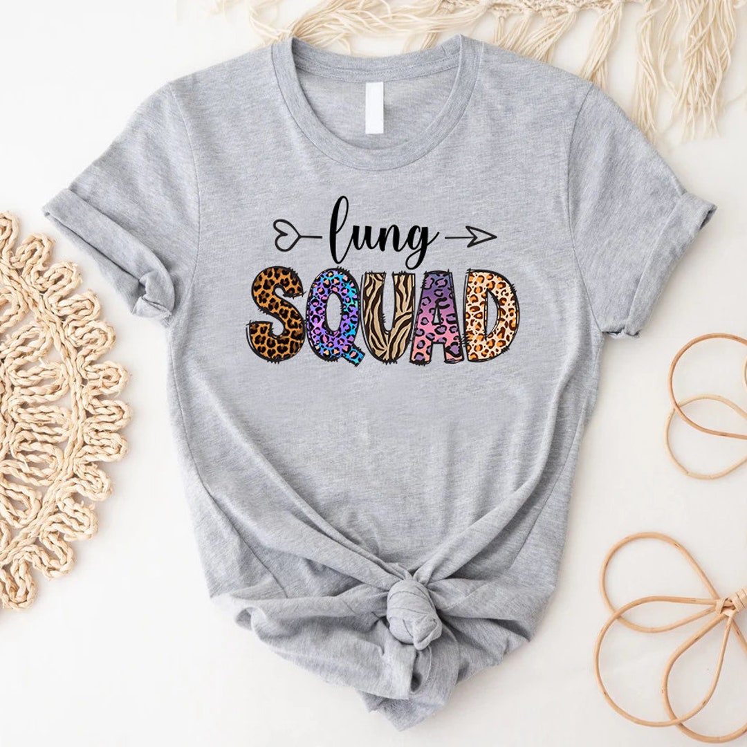 Lung Squad Leopard Shirts, Respiratory Therapy Shirt, RT Shirt ...
