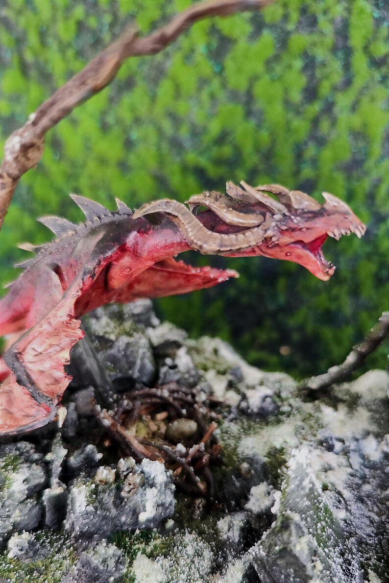 Diorama the Witcher Wyvern Fanart Diorama Le Sorceleur Art Figurines ...