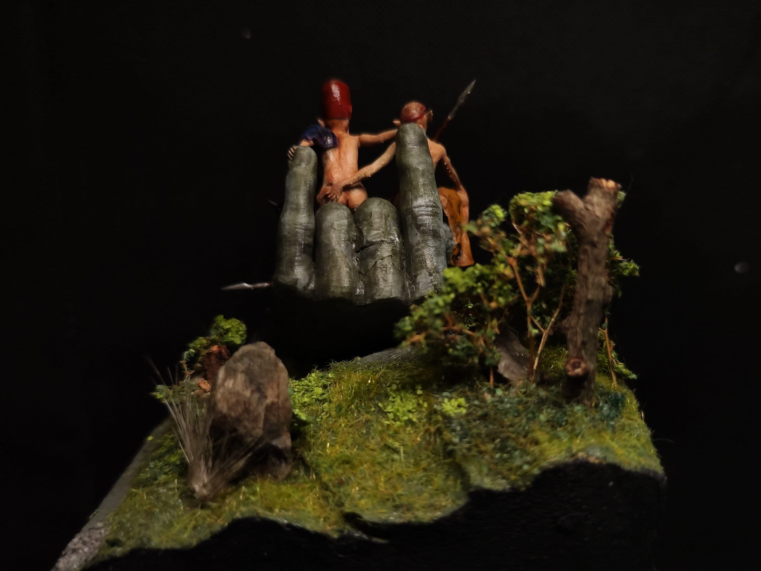 Diorama Elfes Scène Miniature Diorama Lumineux Impression 3D Original ...