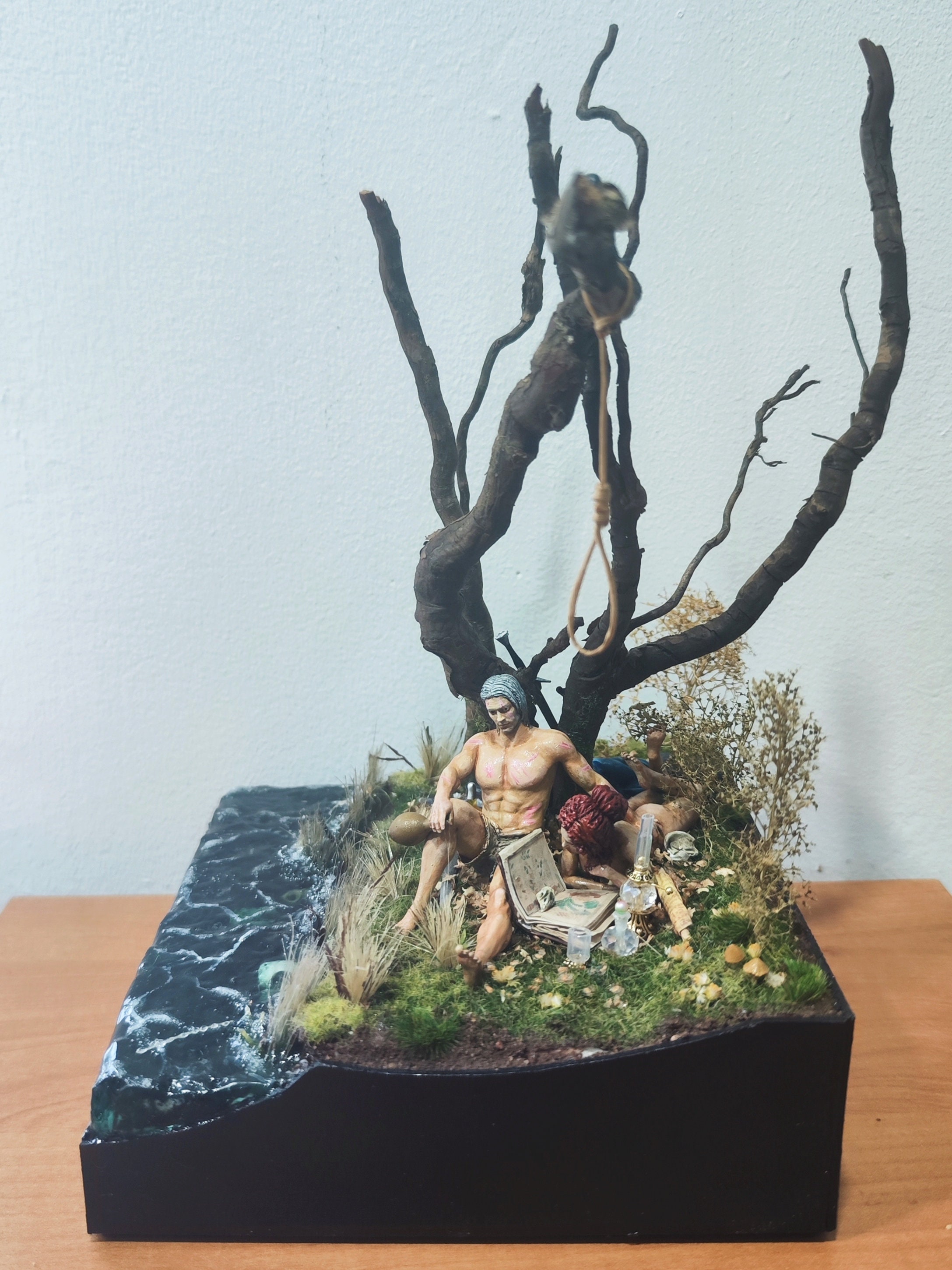 Diorama the Witcher Geralt Et Triss Fanart Diorama Le Sorceleur Art ...