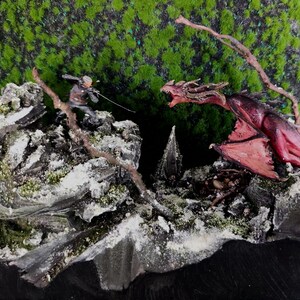 Diorama the Witcher Wyvern Fanart Diorama Le Sorceleur Art Figurines ...