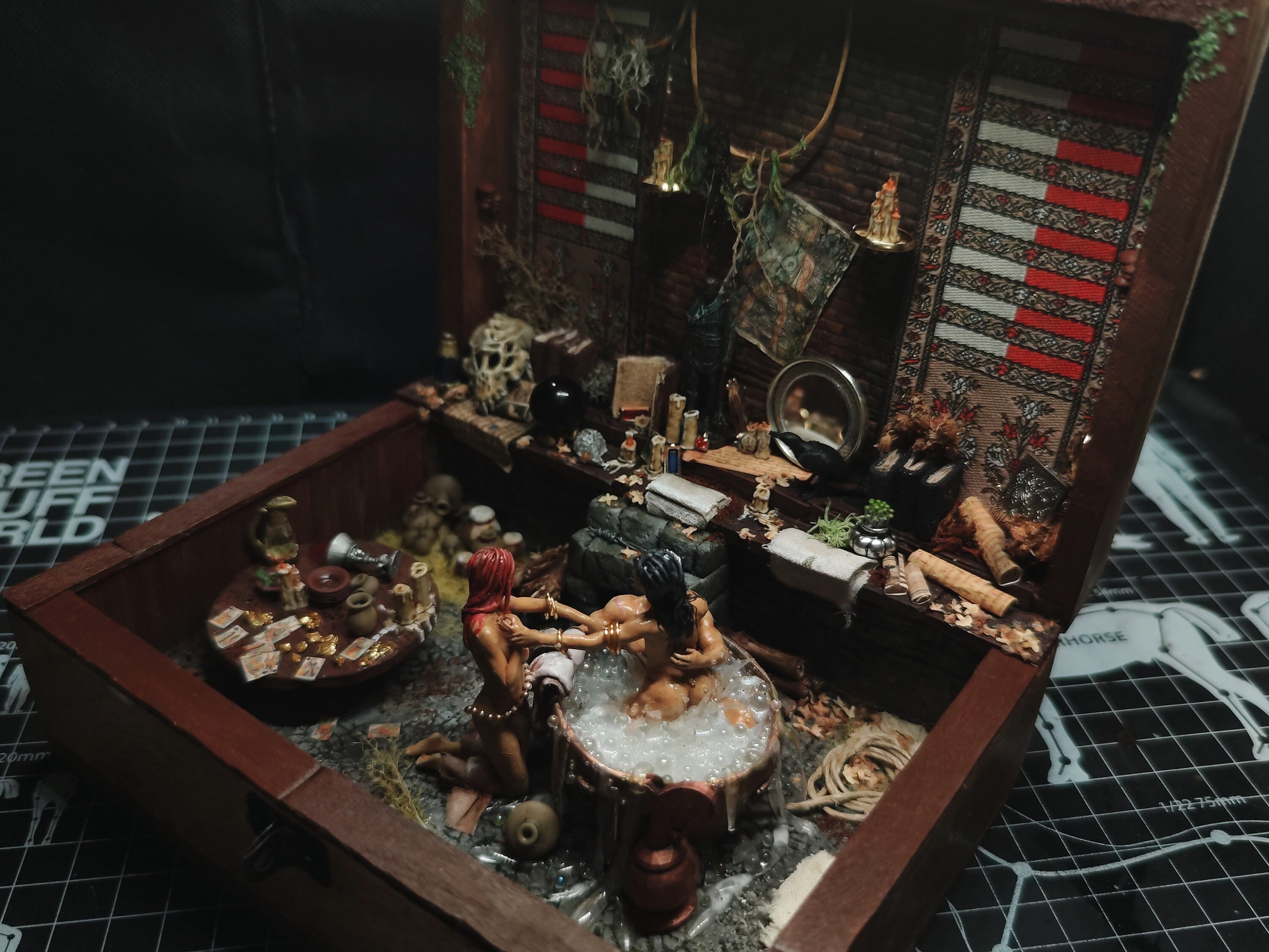 Diorama Le Bain Du Sorceleur Diorama Geralt De Riv the Witcher ...