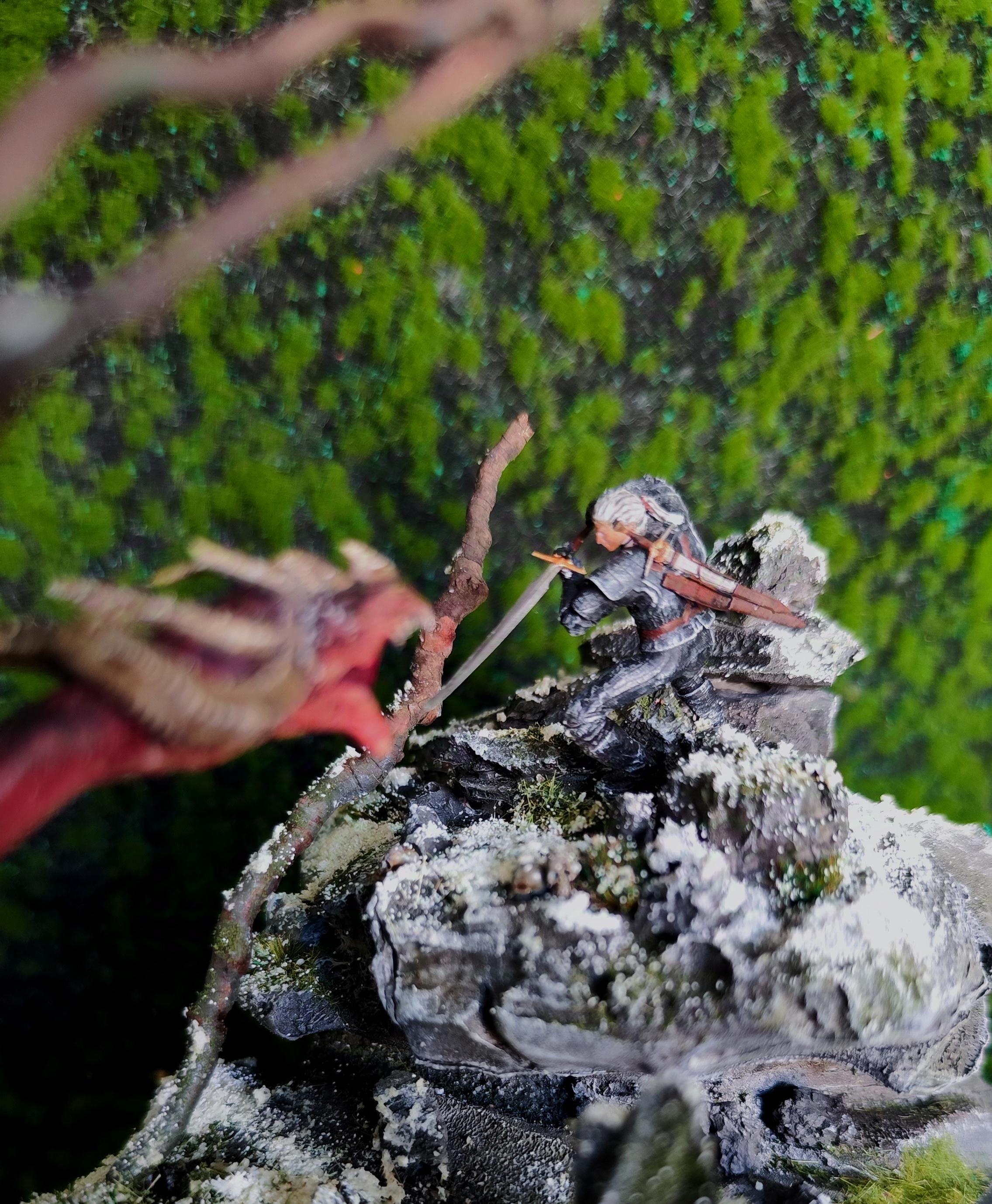 Diorama the Witcher Wyvern Fanart Diorama Le Sorceleur Art Figurines ...