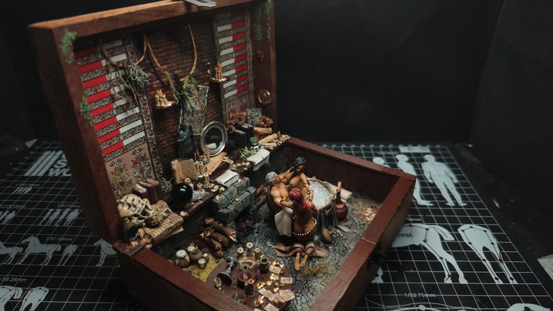 Diorama Le Bain Du Sorceleur Diorama Geralt De Riv the Witcher ...
