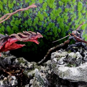 Diorama the Witcher Wyvern Fanart Diorama Le Sorceleur Art Figurines ...