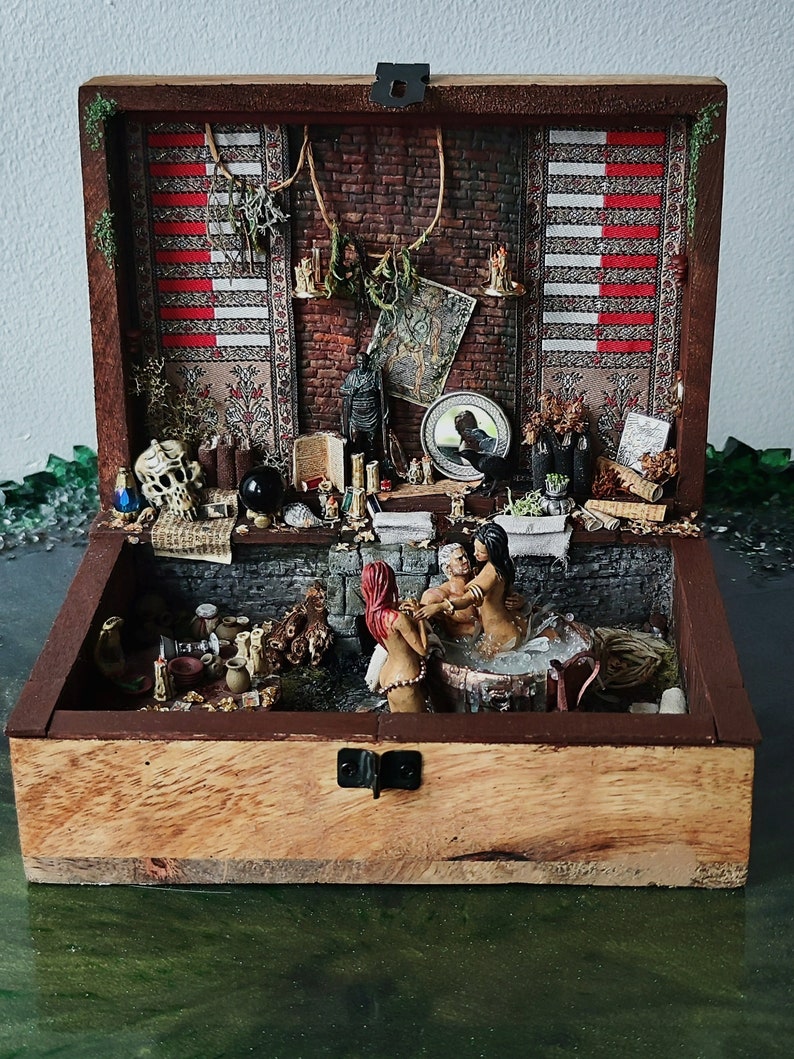 Diorama Le Bain Du Sorceleur Diorama Geralt De Riv the Witcher ...