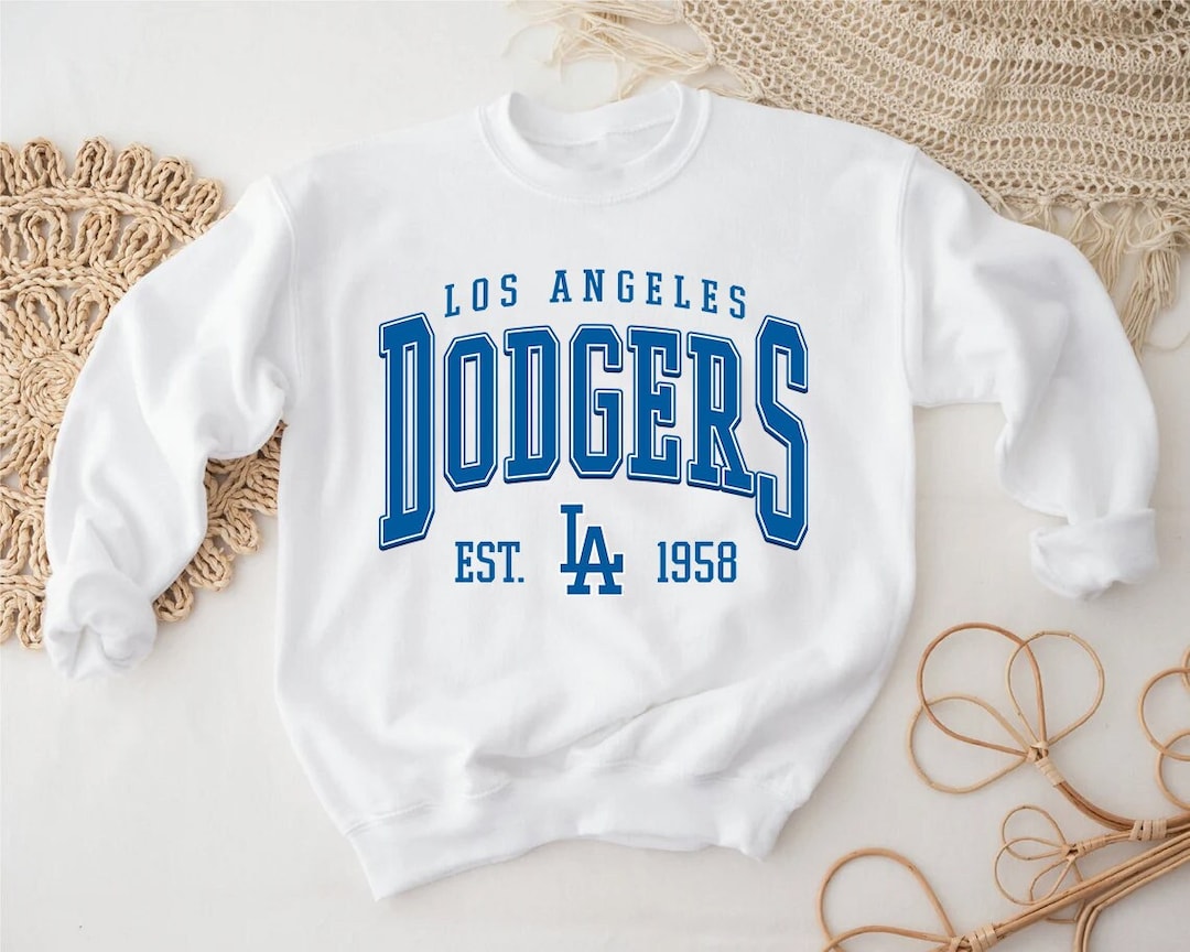 Vintage L0s An.geles Dodgers Sweatshirt LA Baseball Hoodie - Etsy