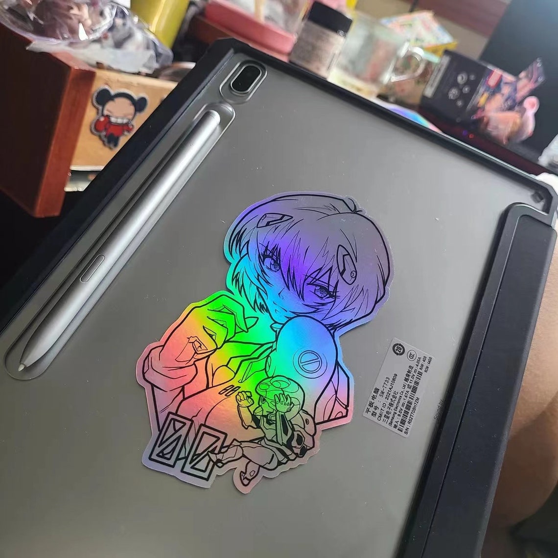 Laser Sticker Evangelion Waterproof Sticker Laptop - Etsy