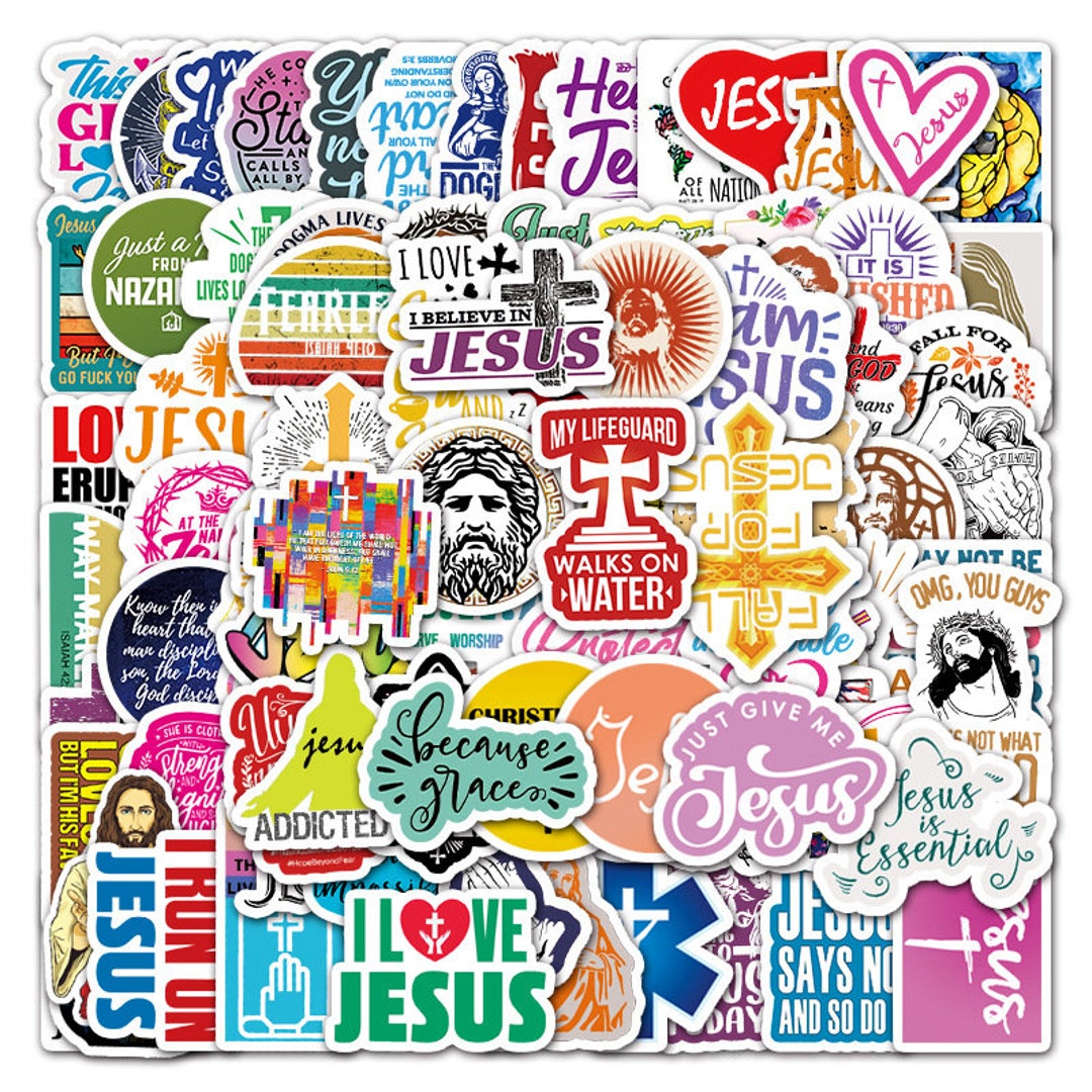 50 Student, Church, Text Stickers, Lots of Vinyl Stickers Notebook ...
