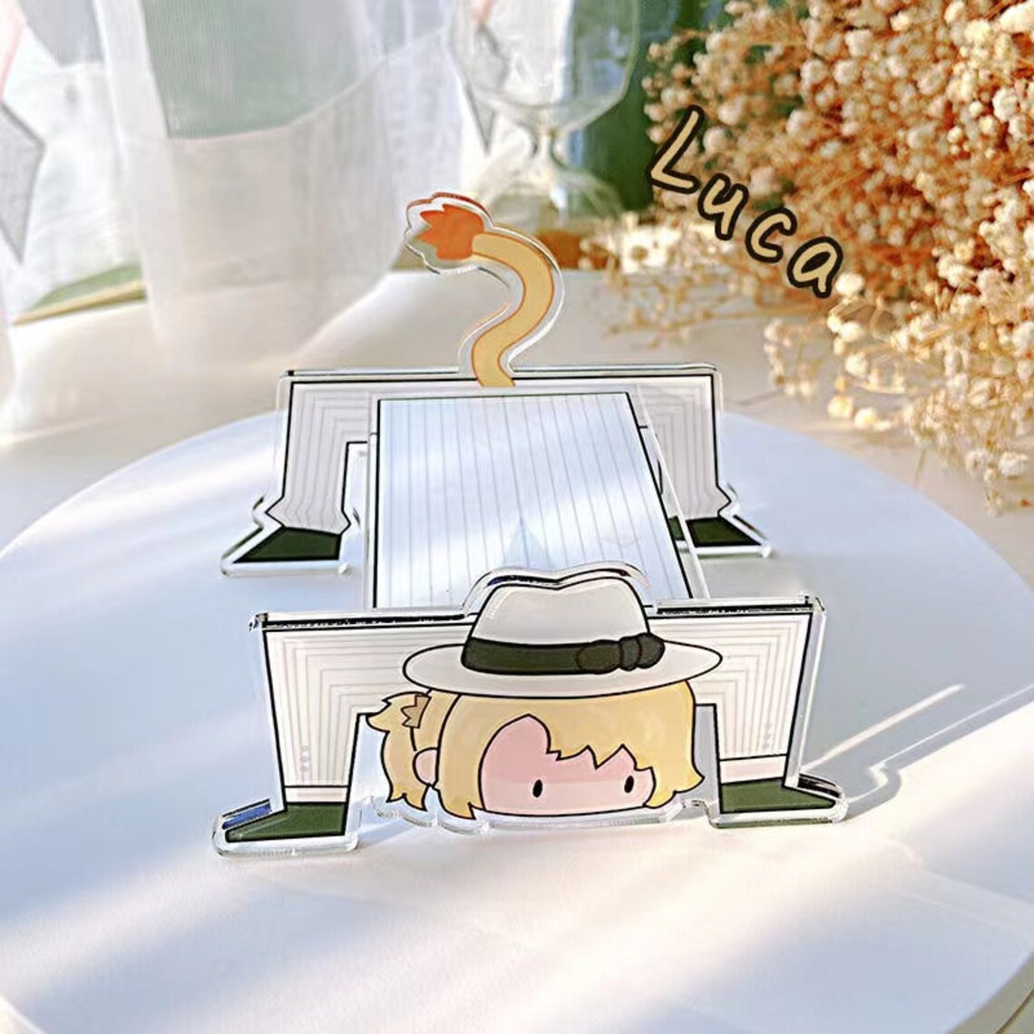 LUXIEM Nijisanji Ornament Vtuber Acrylic Manga Charm / Luca - Etsy