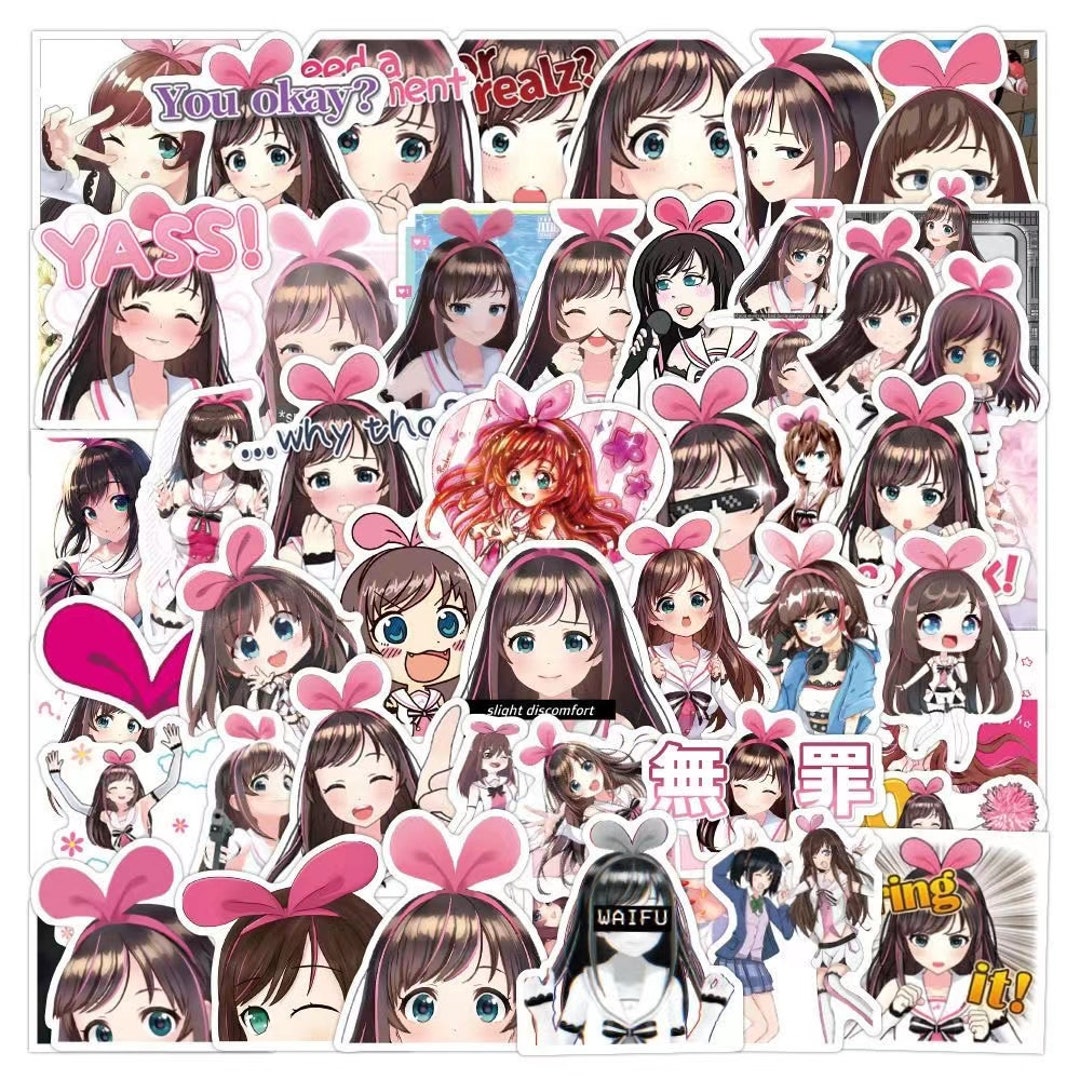 200 Kizuna Stickers Virtual Idol Sticker Set Waterproof Vinyl - Etsy