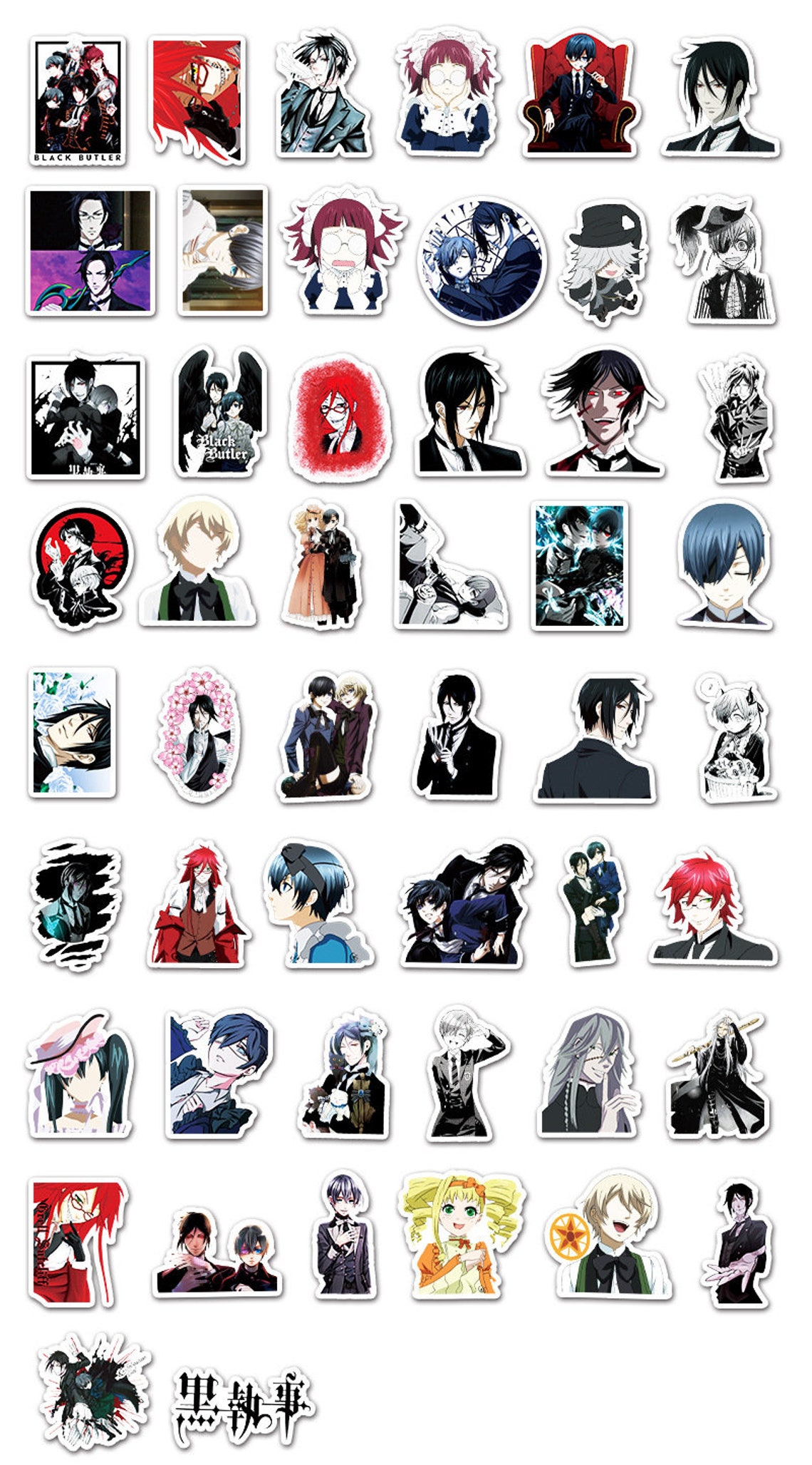 50 Student Anime Lot of Vinyl Stickers Notebook Fridge Water - Etsy