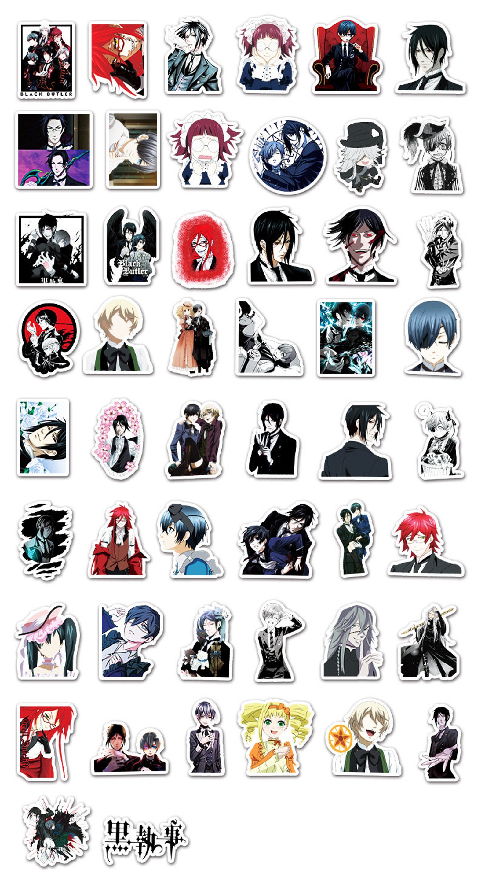 50 Student, Anime, Lot of Vinyl Stickers Notebook Fridge Water Bottle ...