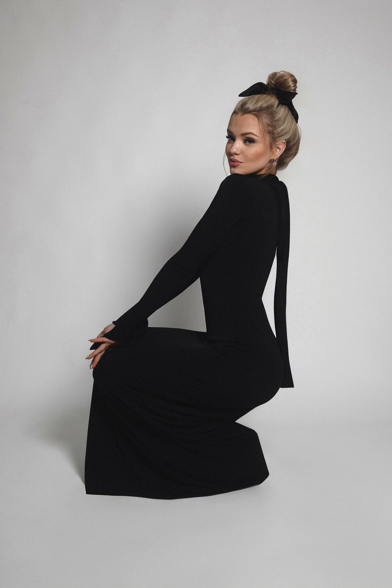 Black Calla Dress - Etsy