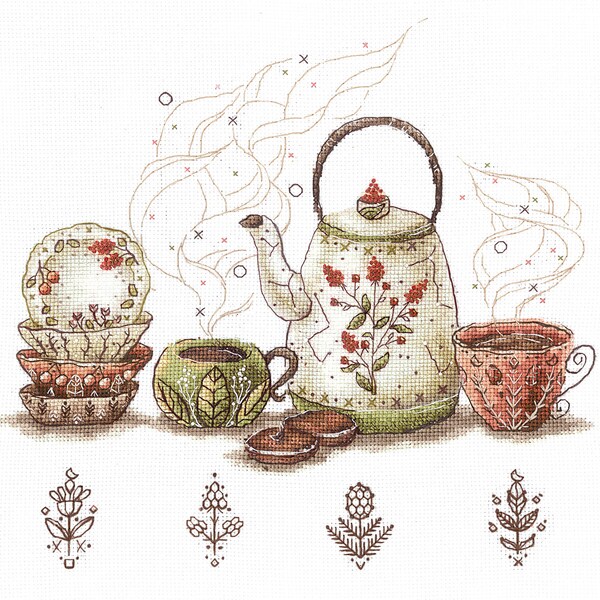 Tea Cross Stitch - Etsy