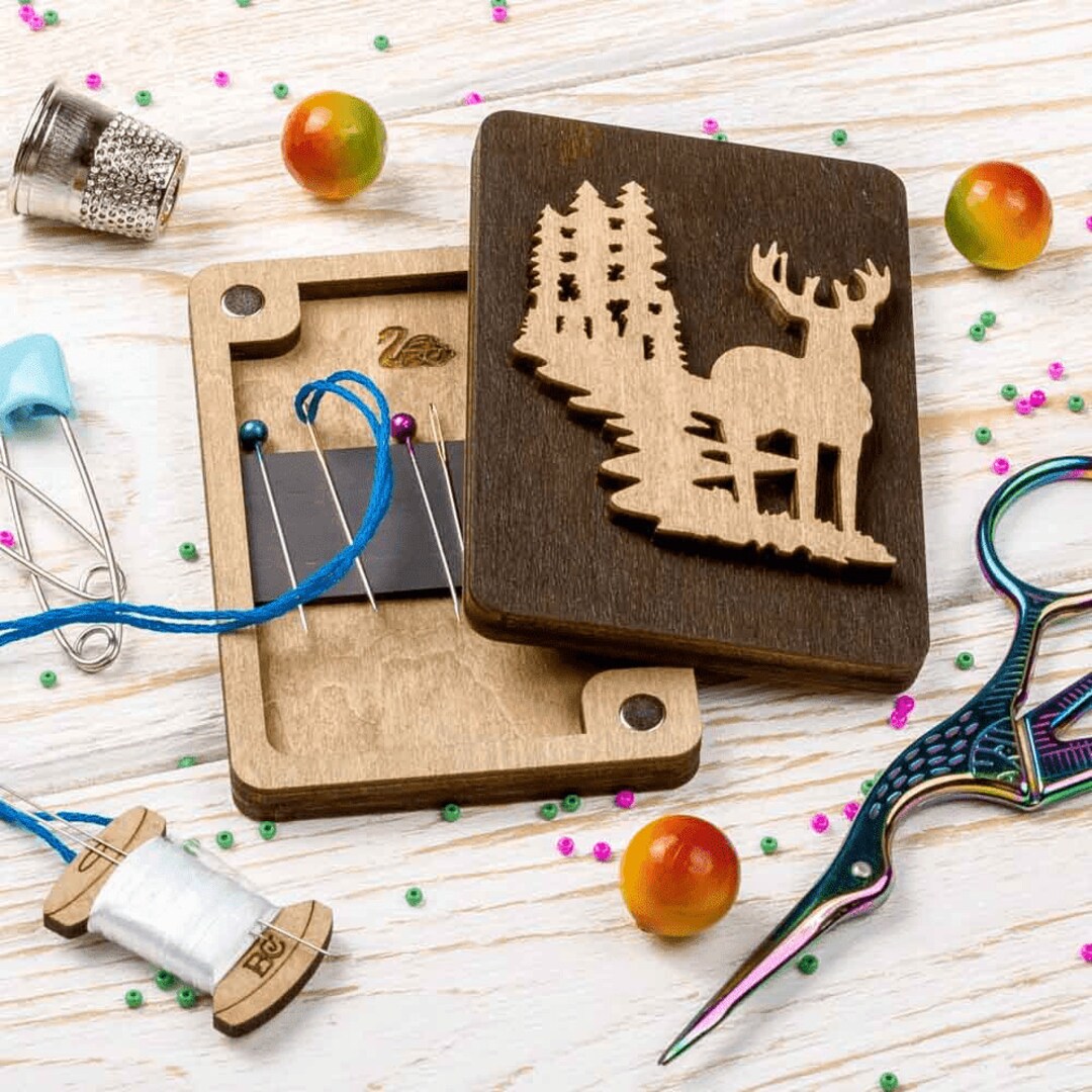 Needle Organizer - Magnetic Needle Storage, Storage Box for Handcraft ...