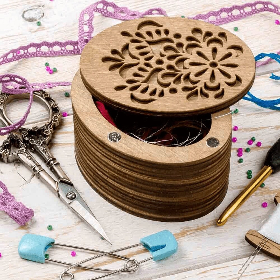 Wooden Storage Box for Handcrafts Craft Box Organizer - Etsy