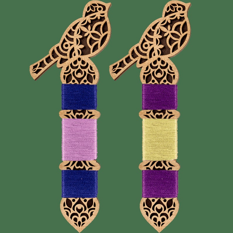 Floss Bobbins Wooden Thread Bobbins Thread Organizers - Etsy