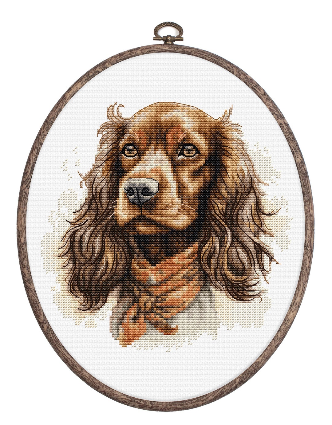 Cross Stitch Kit With Hoop Included Luca-s - the Cocker Spaniel, BC223 ...